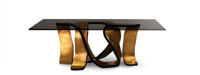 Discover How Can a Golden Dining Table Transform a Contemporary Home
